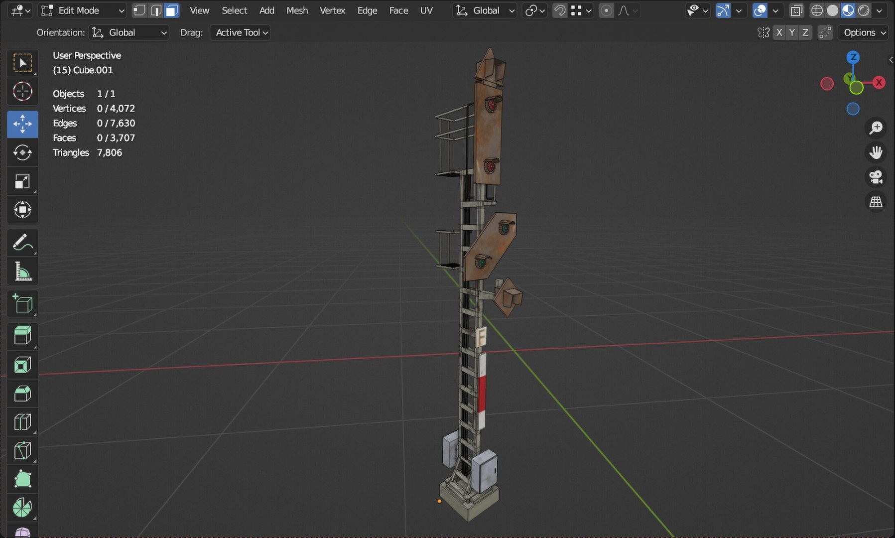 Weather Light Main Signal 3D Model - TurboSquid 2054266