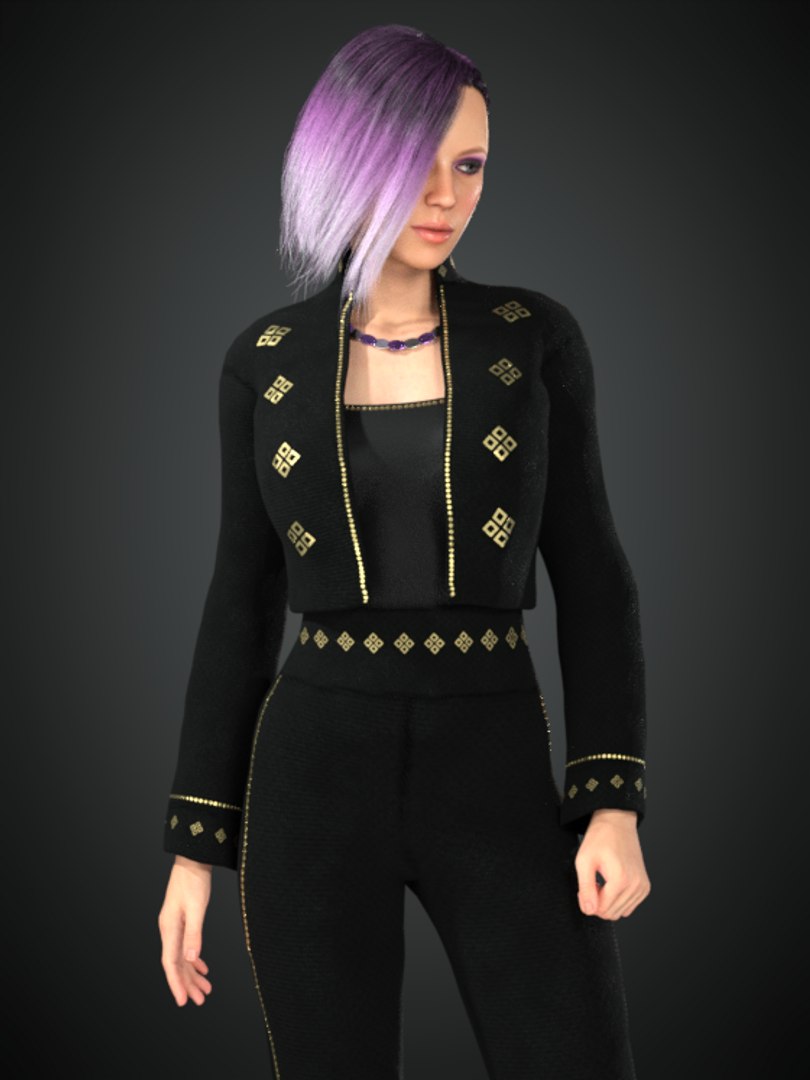 3D Realistic Rigged Girl Character model - TurboSquid 2142988