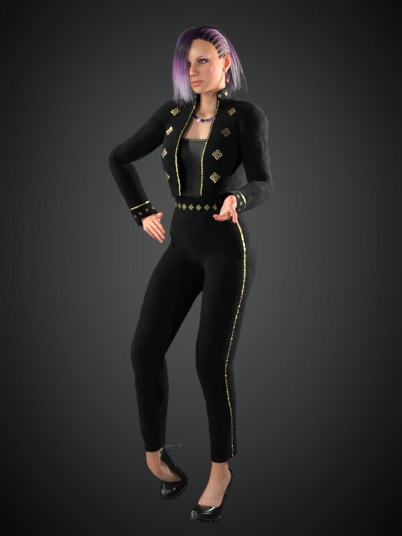 3D Realistic Rigged Girl Character Model - TurboSquid 2142988