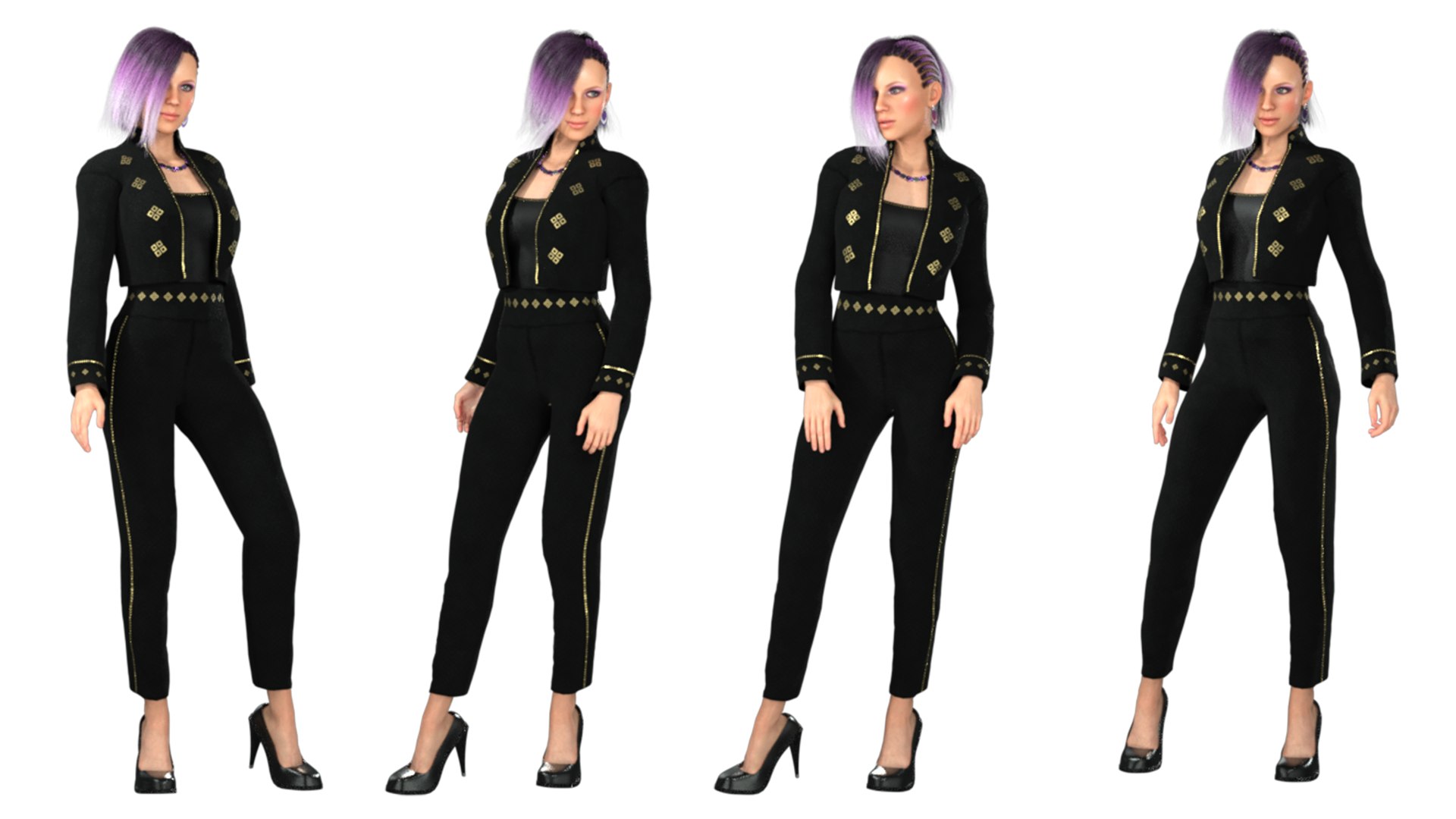 3D Realistic Rigged Girl Character 3D Model model - TurboSquid 2142988