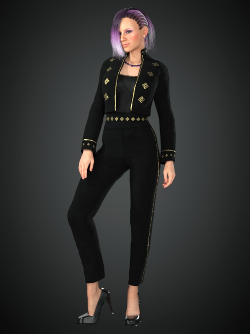 3D Realistic Rigged Girl Character model - TurboSquid 2142988