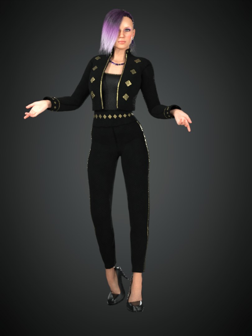 3D Realistic Rigged Girl Character Model - TurboSquid 2142988