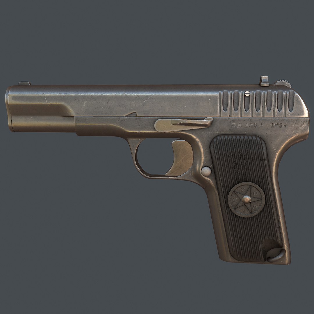 3d Model Of Tt-33 Tokarev Gun