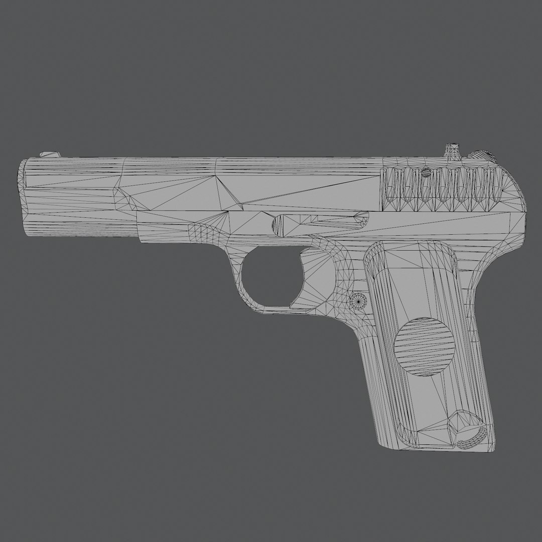 3d Model Of Tt-33 Tokarev Gun