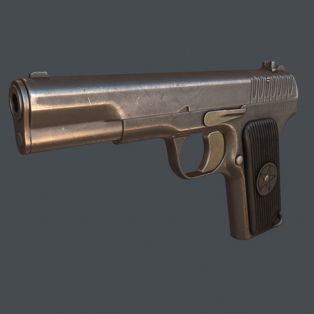 3d Model Of Tt-33 Tokarev Gun