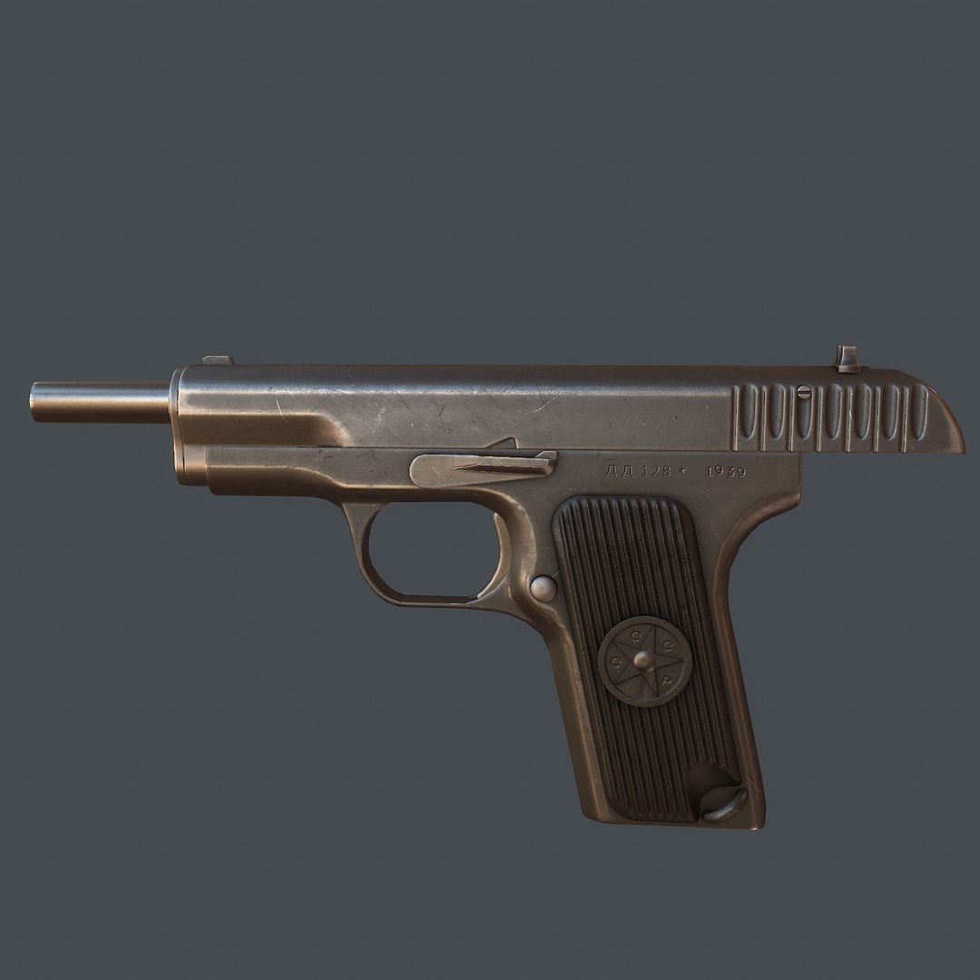 3d Model Of Tt-33 Tokarev Gun