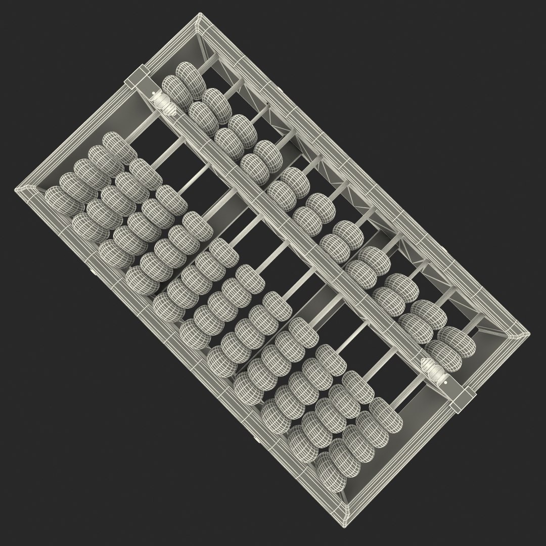 3d model abacus modelled