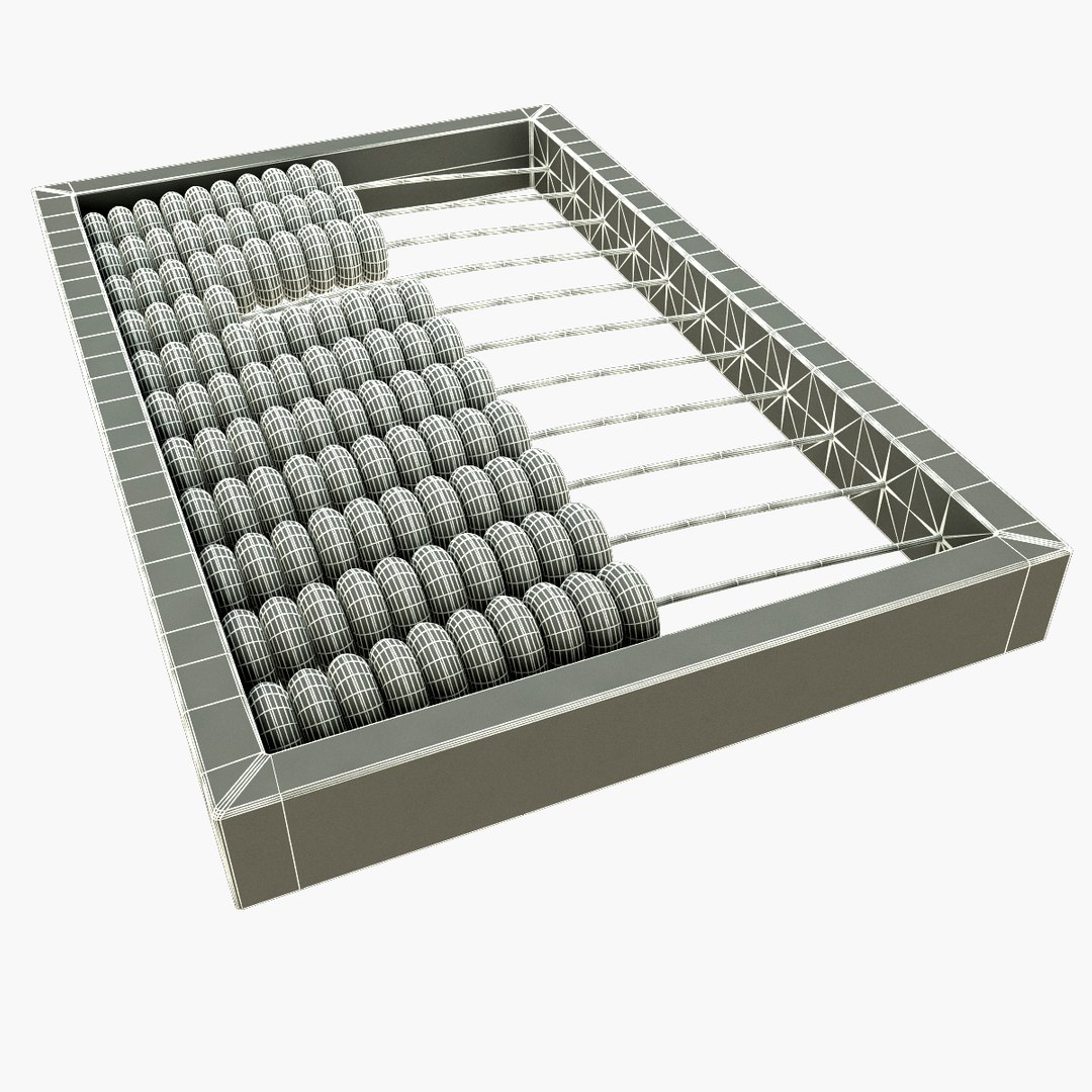 3d model abacus modelled
