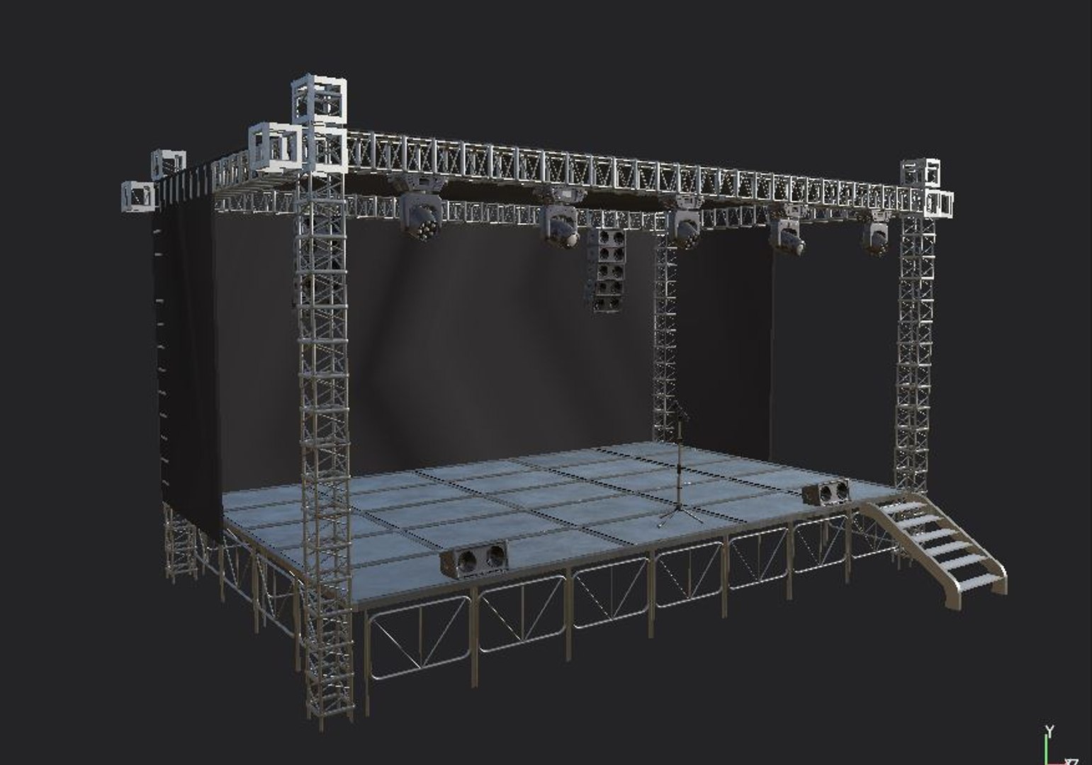 Stage 3D Model 3D - TurboSquid 2333197