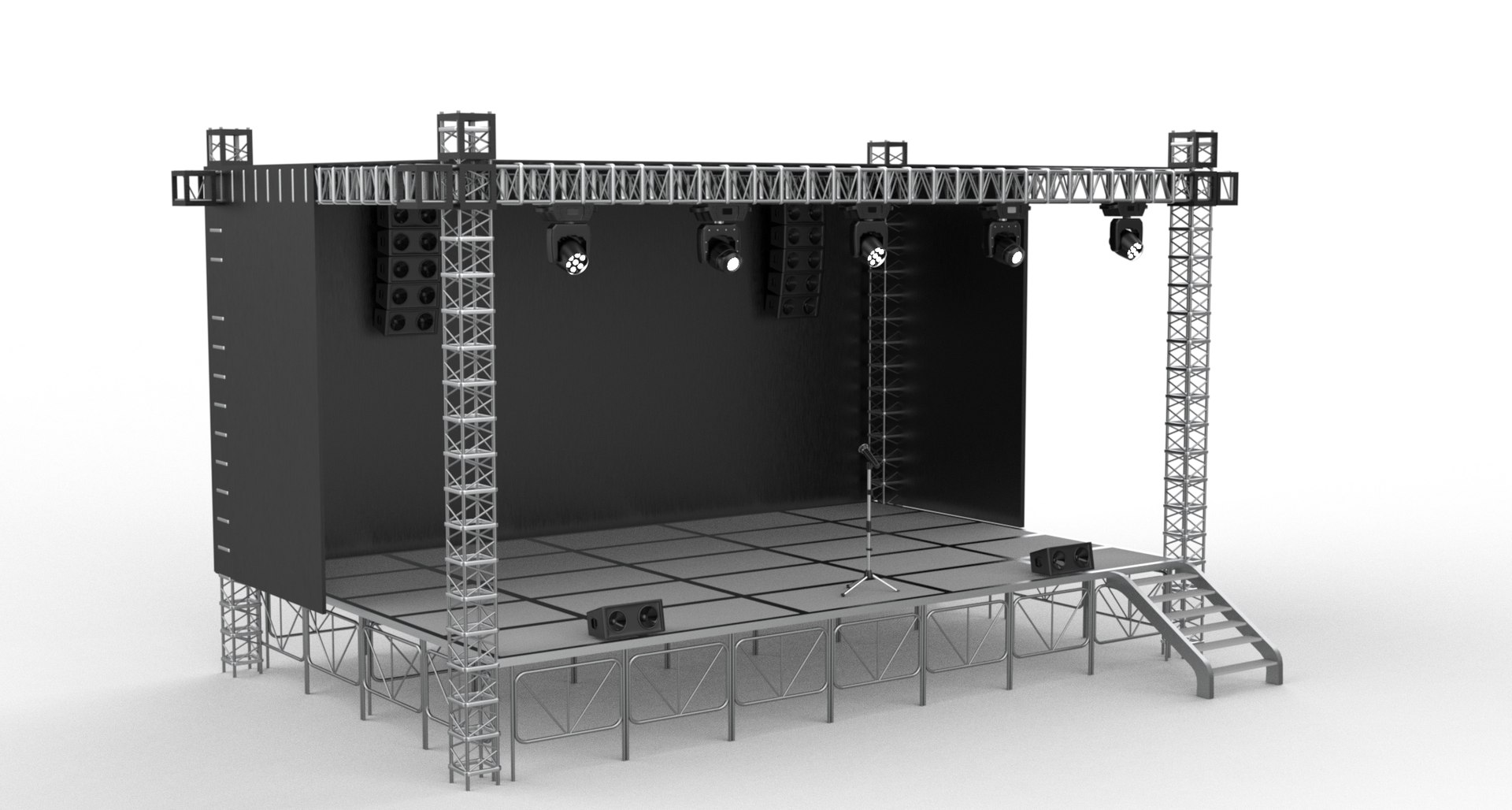 Stage 3D Model 3D - TurboSquid 2333197