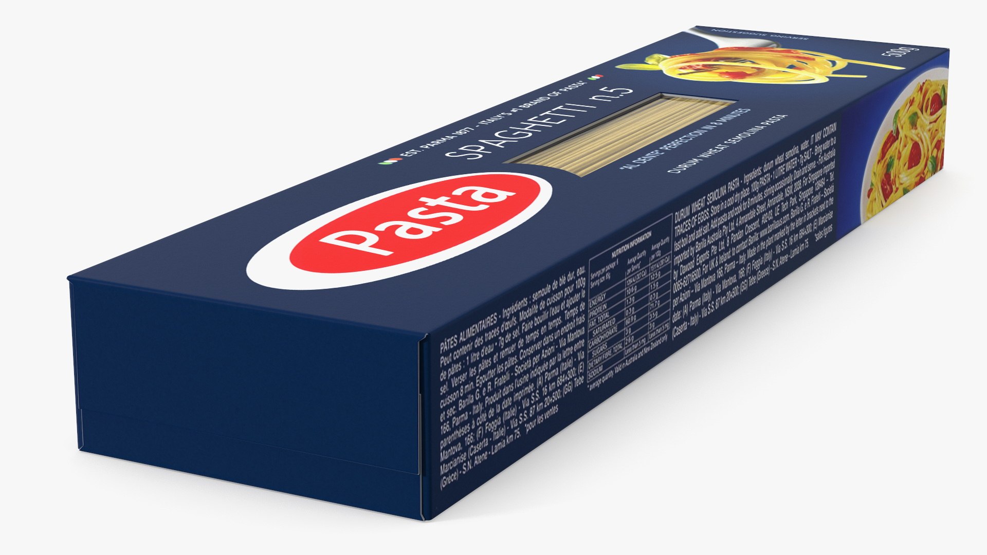 Spaghetti Packaging Box 3D Model - TurboSquid 2438299