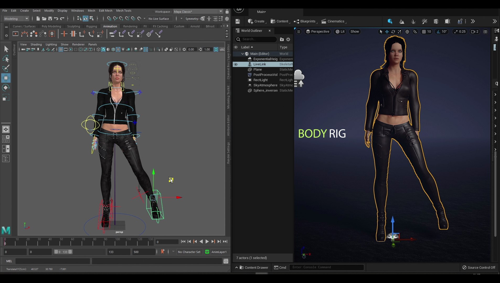 Unreal Engine 5 Maya Rigged Woman With Facial Blendshapes 3D - TurboSquid 1835645