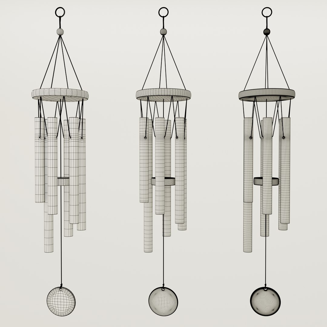 Metal Wind Chime 3D Model - TurboSquid 1976240