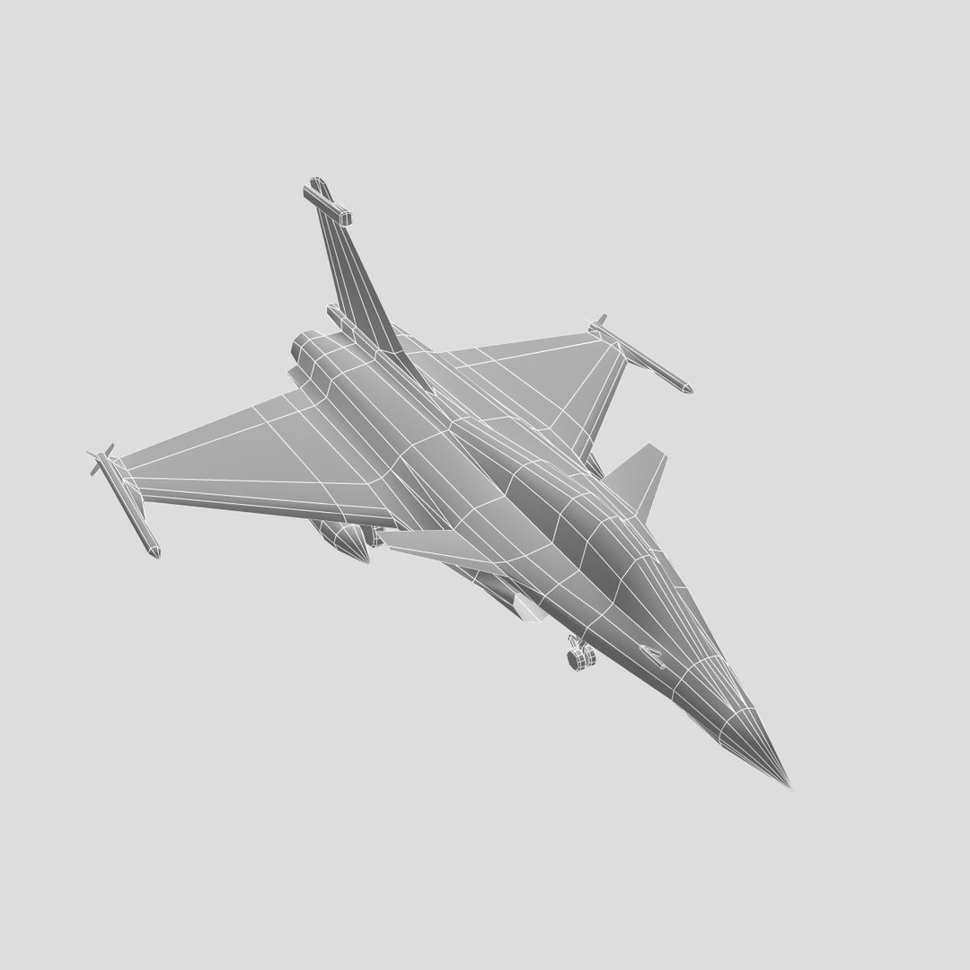 3d Dassault Rafale Basic Fighter Aircraft