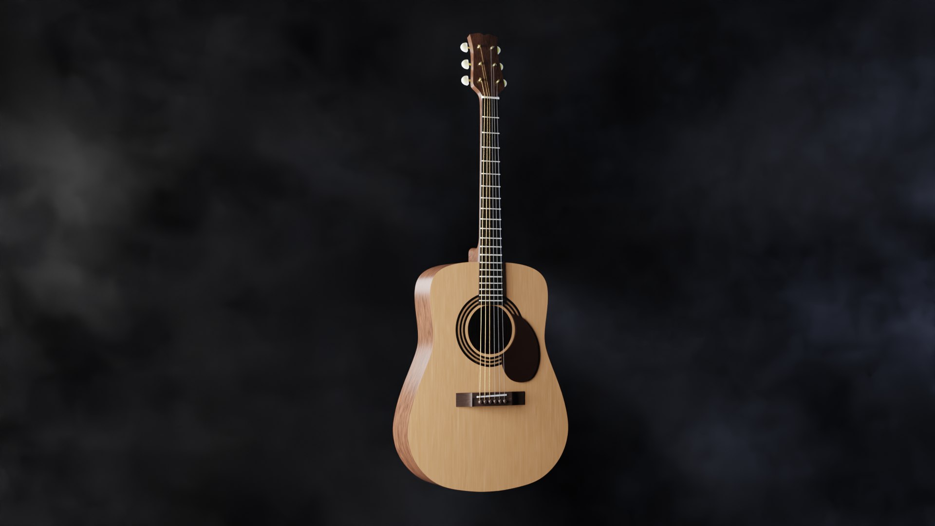 Acoustic Guitar Model Model - TurboSquid 1727604