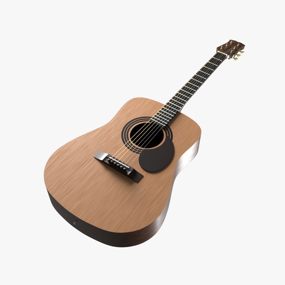 Acoustic Guitar Model Model - TurboSquid 1727604