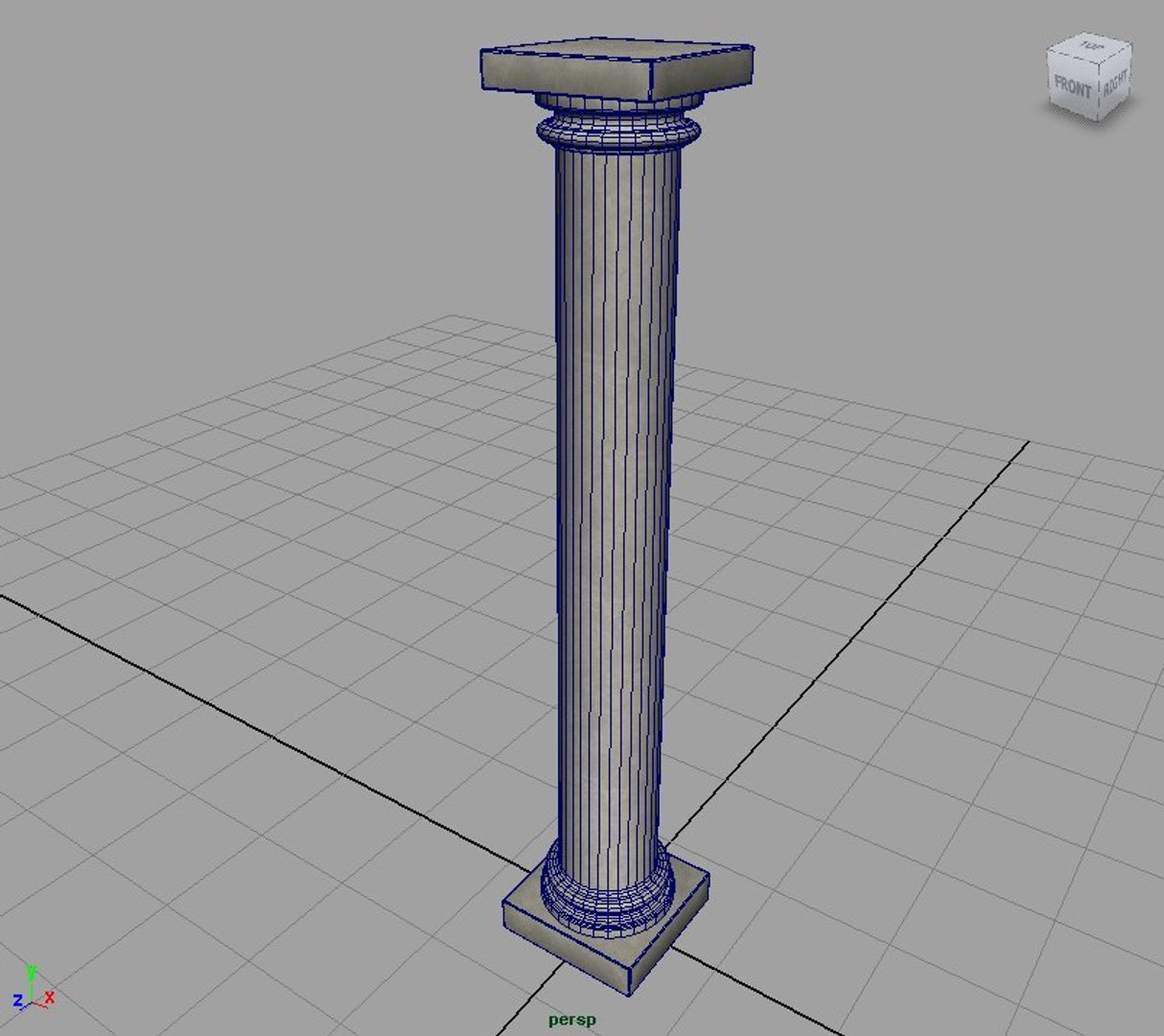 Free Roman Doric Column 3d Model