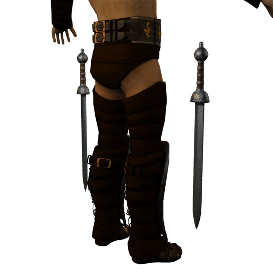 3d Roman Gladiator Armor Tattered