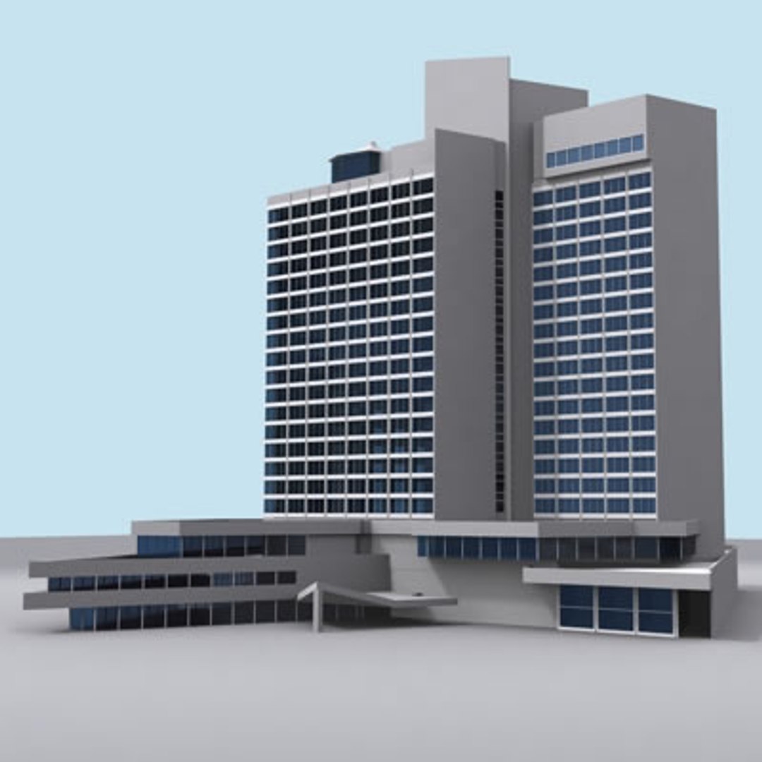 Hotel 02 Example 3d Model