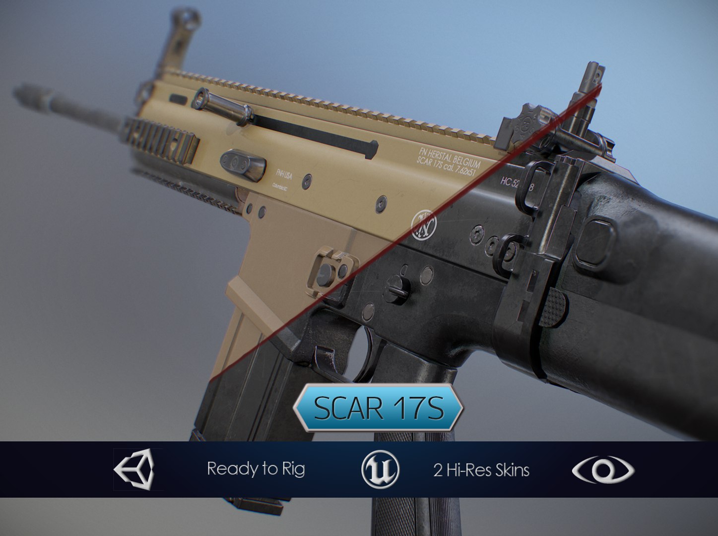 Scar 17s Model - TurboSquid 1186402