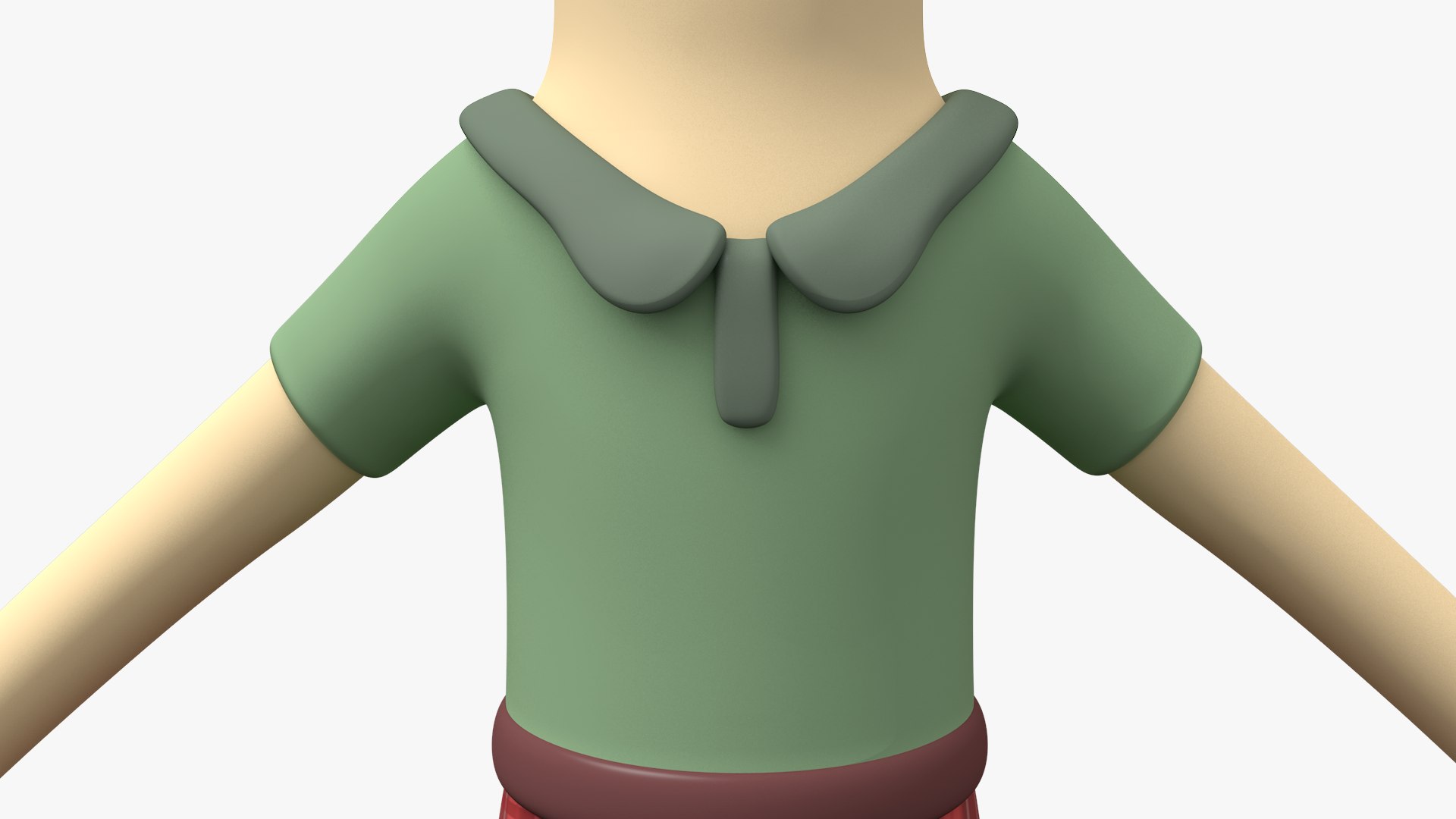 Toon Girl Character 3D Model - TurboSquid 1642468