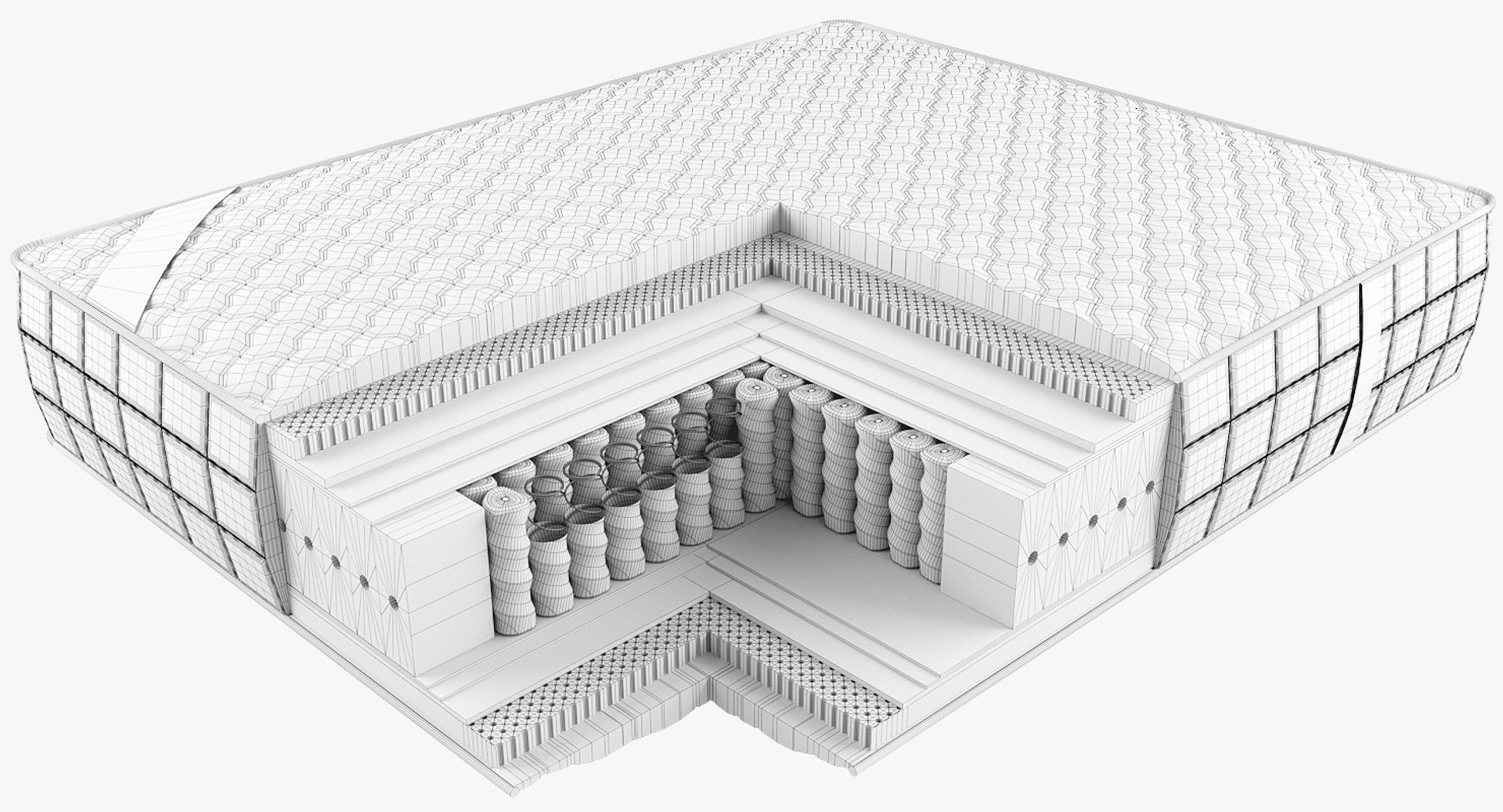 3D Mattress Spring - TurboSquid 1150074
