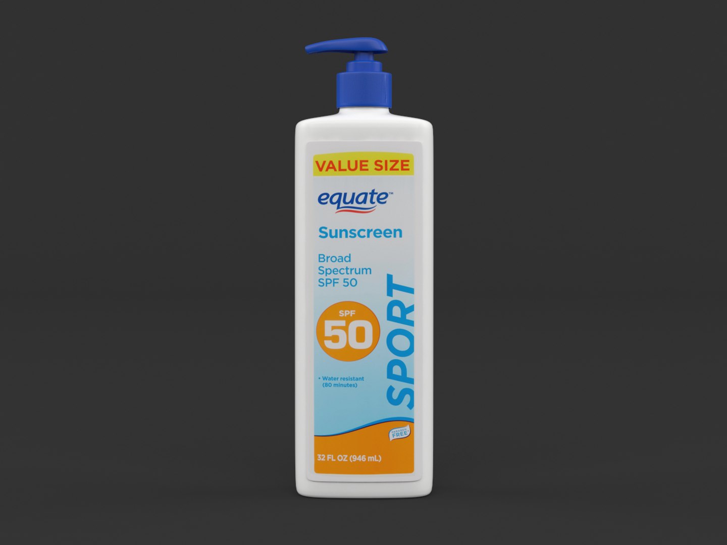 Equate Ultra Sunscreen Broad Model - TurboSquid 1543906