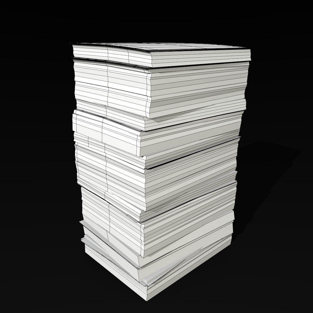 3d Stack Papers Model