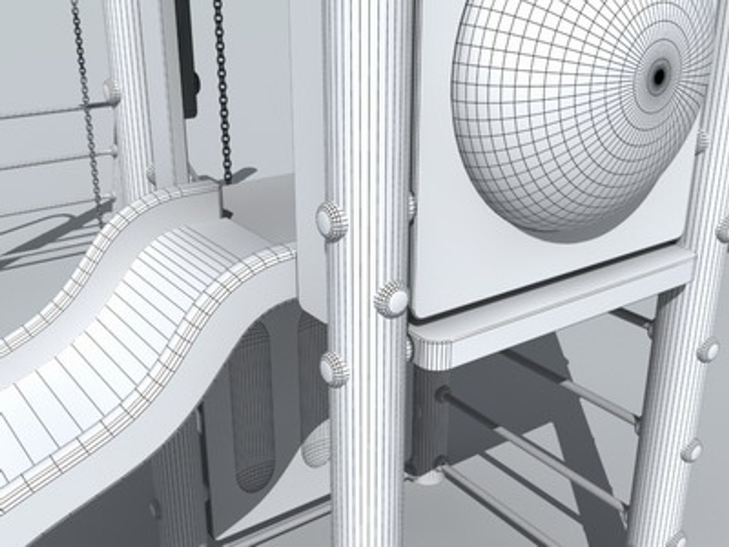 3d Model Small Playground Set