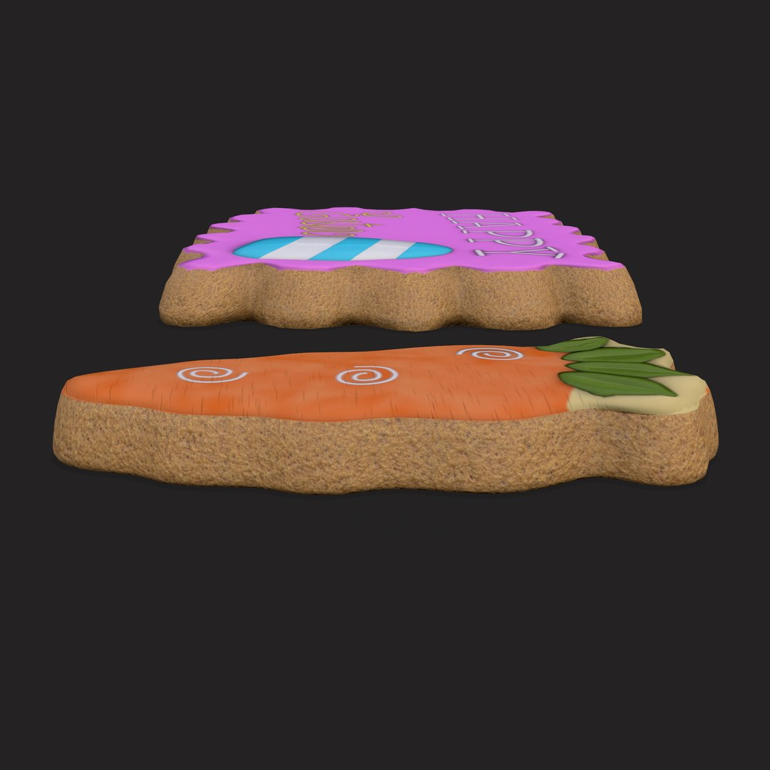 3D Happy Easter Cookies Model - TurboSquid 1884009