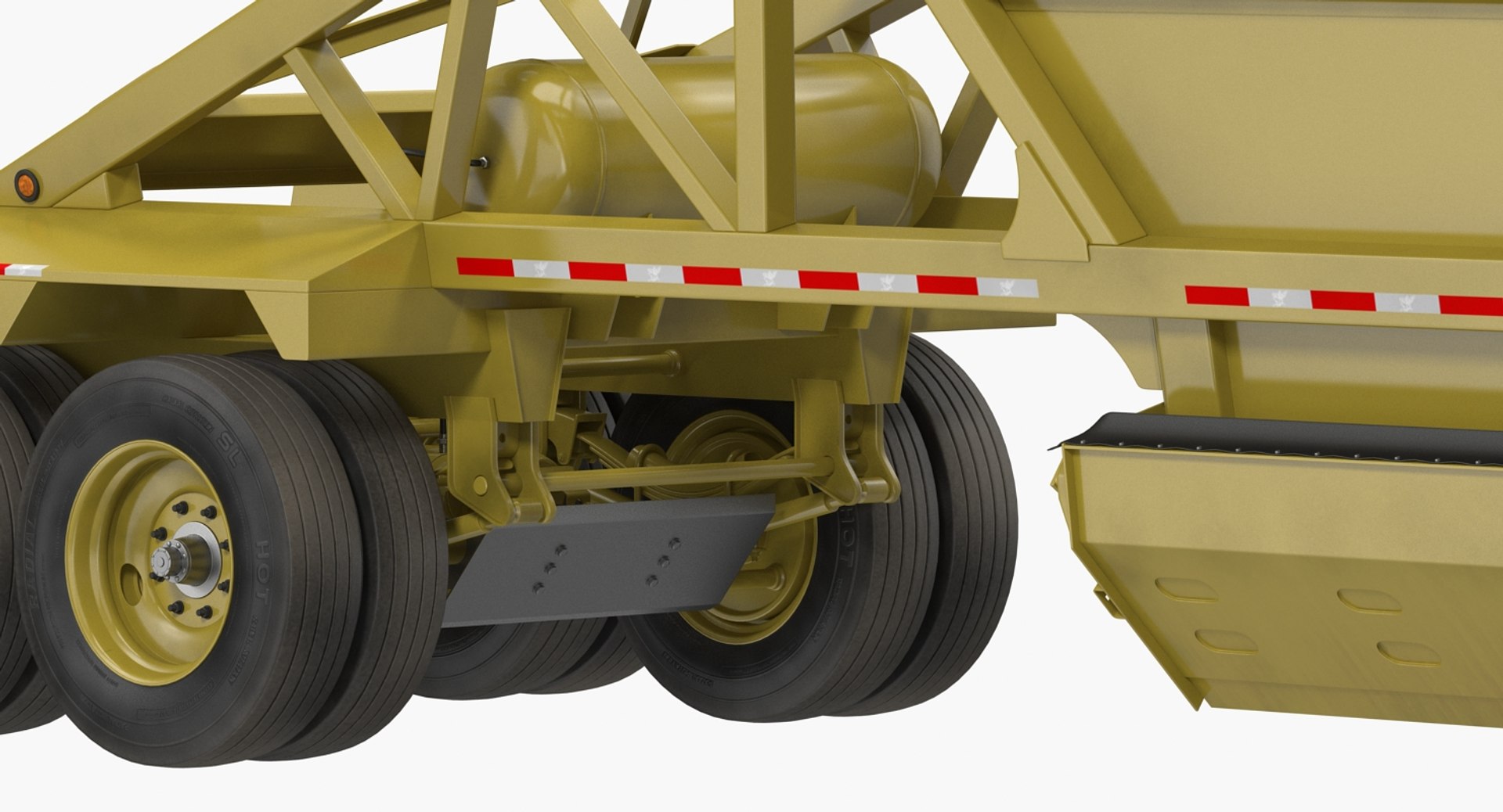 Belly Dump Trailer Rigged Model - TurboSquid 1364675
