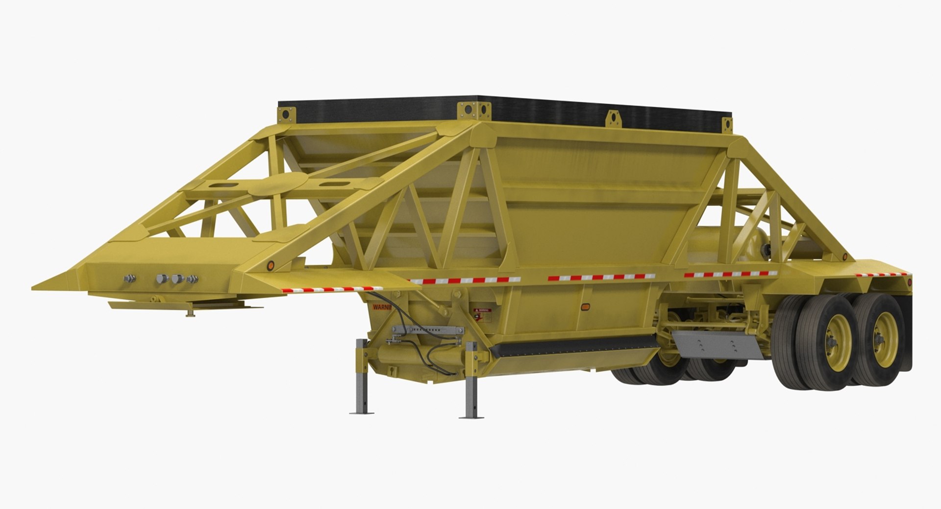 Belly Dump Trailer Rigged Model - TurboSquid 1364675