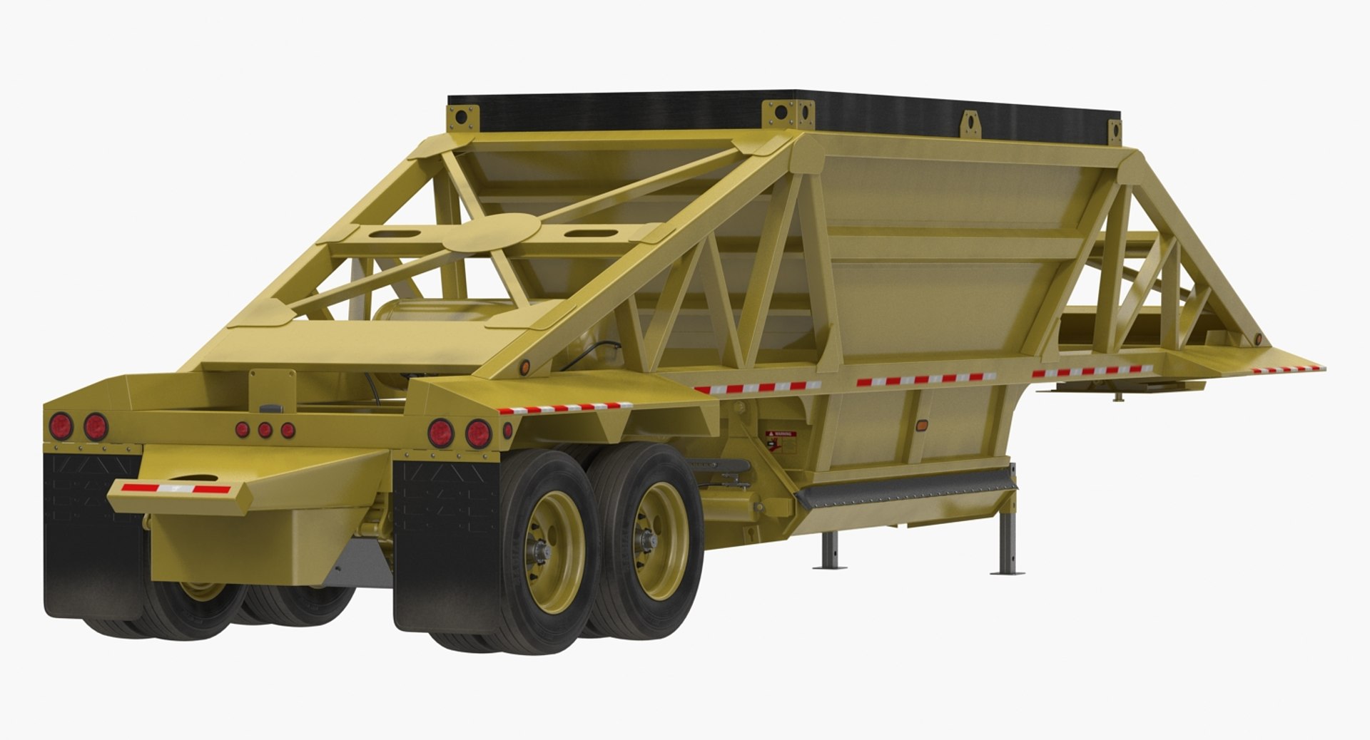 Belly Dump Trailer Rigged Model - TurboSquid 1364675