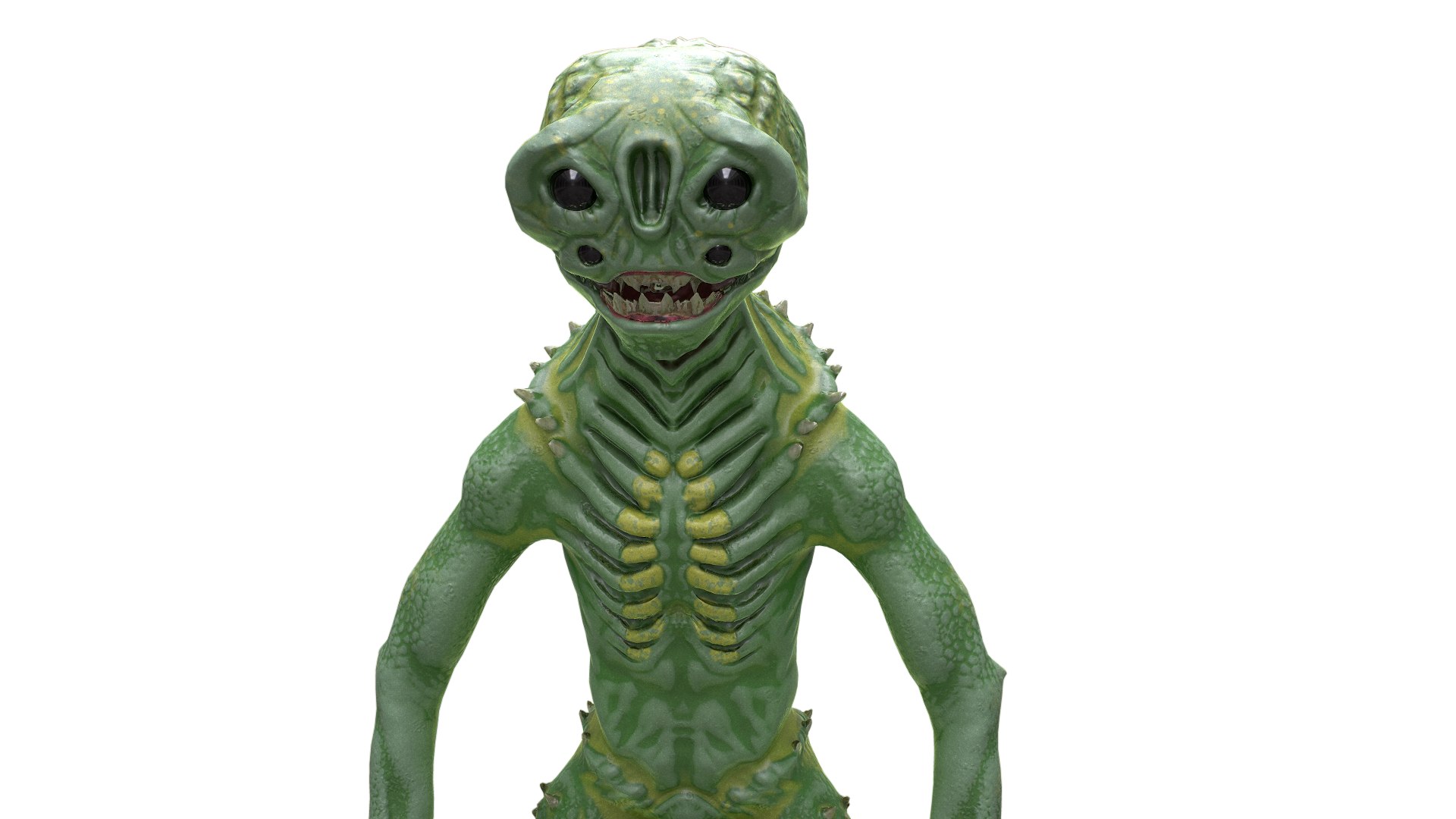 3D Alien Monster - TurboSquid 1838615