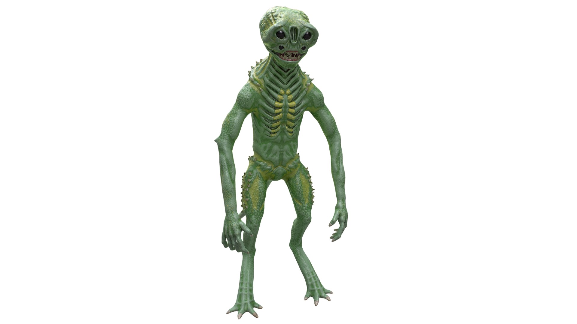 3D Alien Monster - TurboSquid 1838615