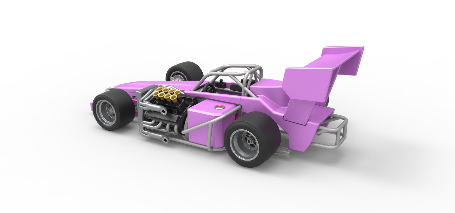 Diecast Supermodified front engine race car V2 Scale 1 to 25 3D model ...