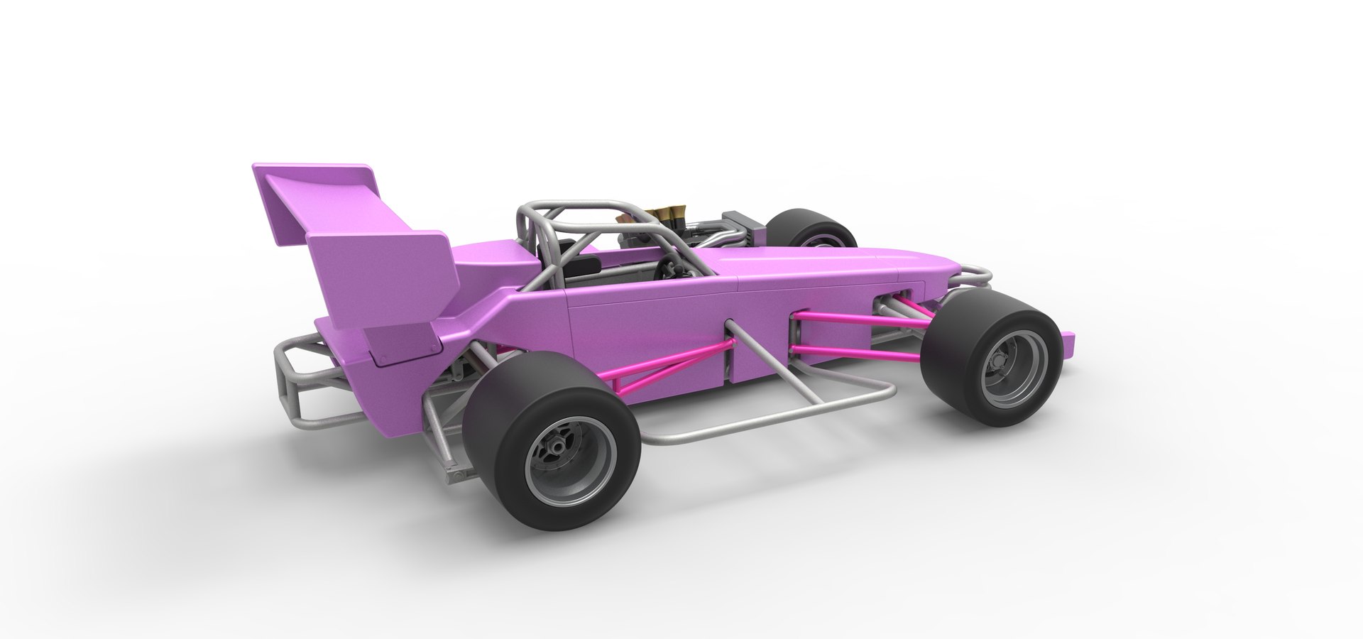 Diecast Supermodified front engine race car V2 Scale 1 to 25 3D model ...