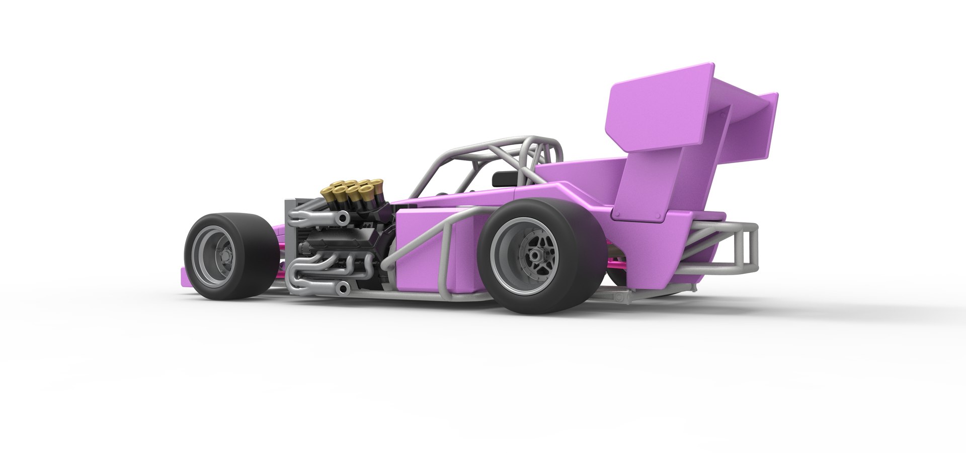 Diecast Supermodified front engine race car V2 Scale 1 to 25 3D model ...