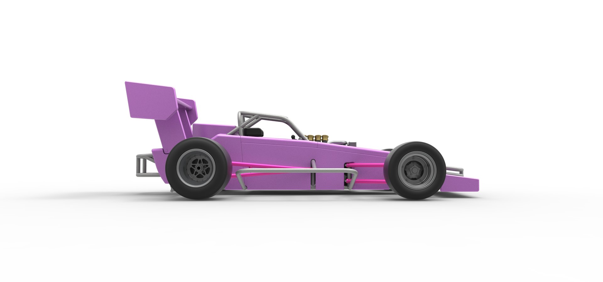 Diecast Supermodified front engine race car V2 Scale 1 to 25 3D model ...