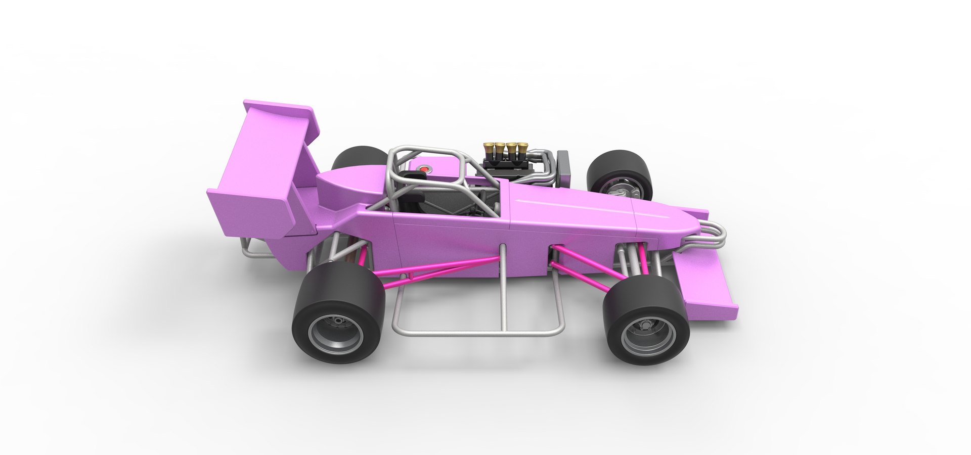 Diecast Supermodified front engine race car V2 Scale 1 to 25 3D model ...