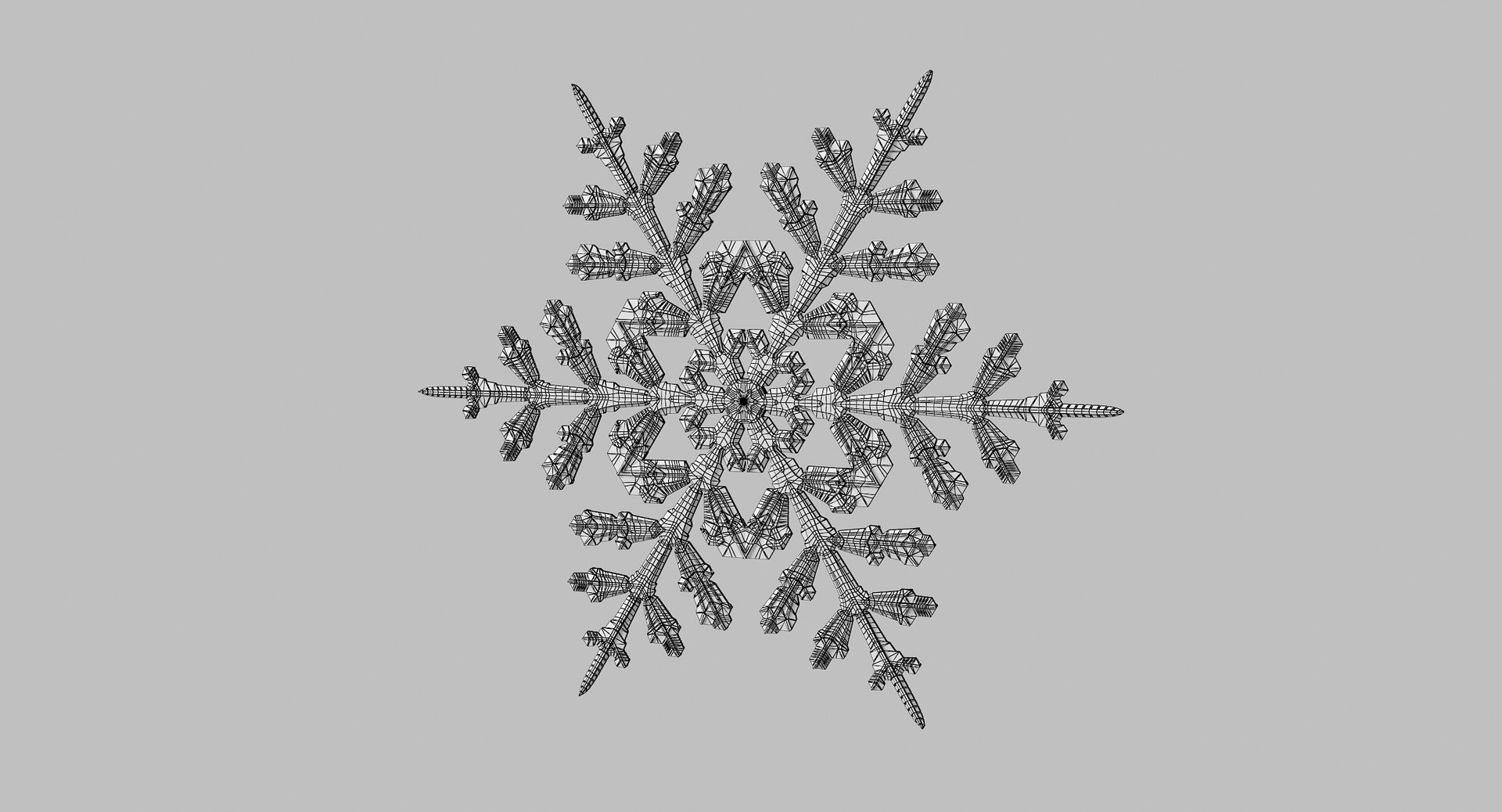 3D realistic snowflake 6 model - TurboSquid 1369908