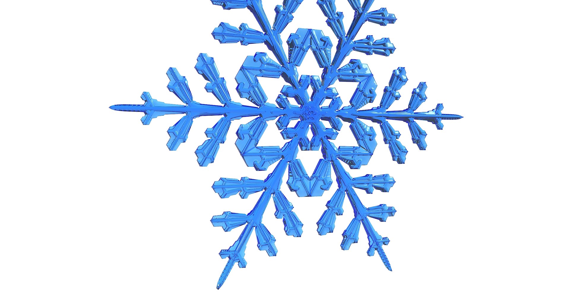 3D realistic snowflake 6 model - TurboSquid 1369908