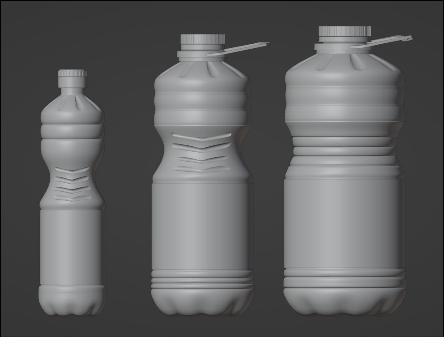 Plastic Bottles Collection 3D Model 3D - TurboSquid 2101606