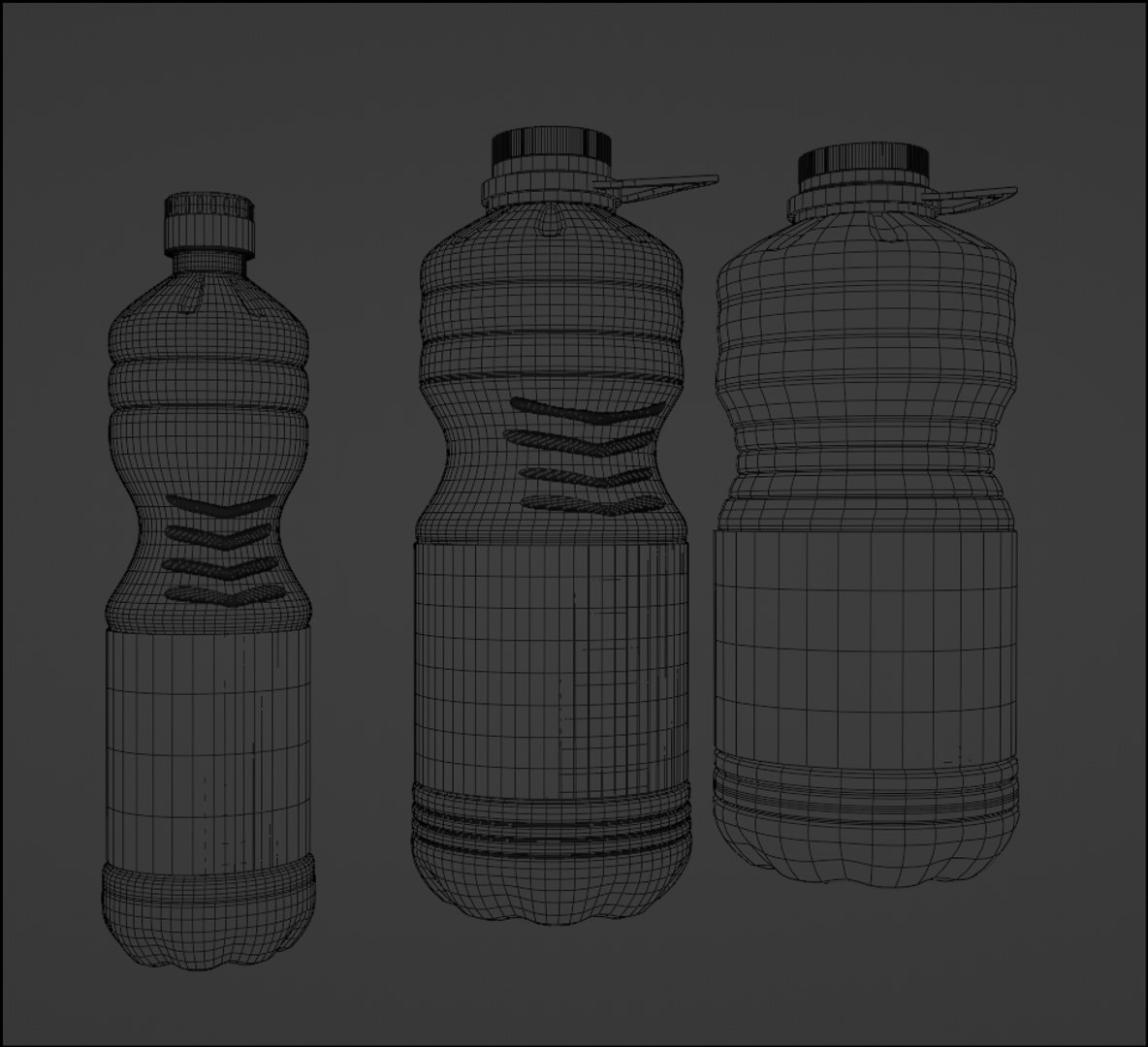 Plastic Bottles Collection 3D Model 3D - TurboSquid 2101606