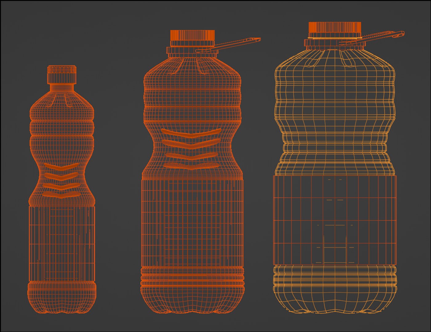 Plastic Bottles Collection 3D Model 3D - TurboSquid 2101606