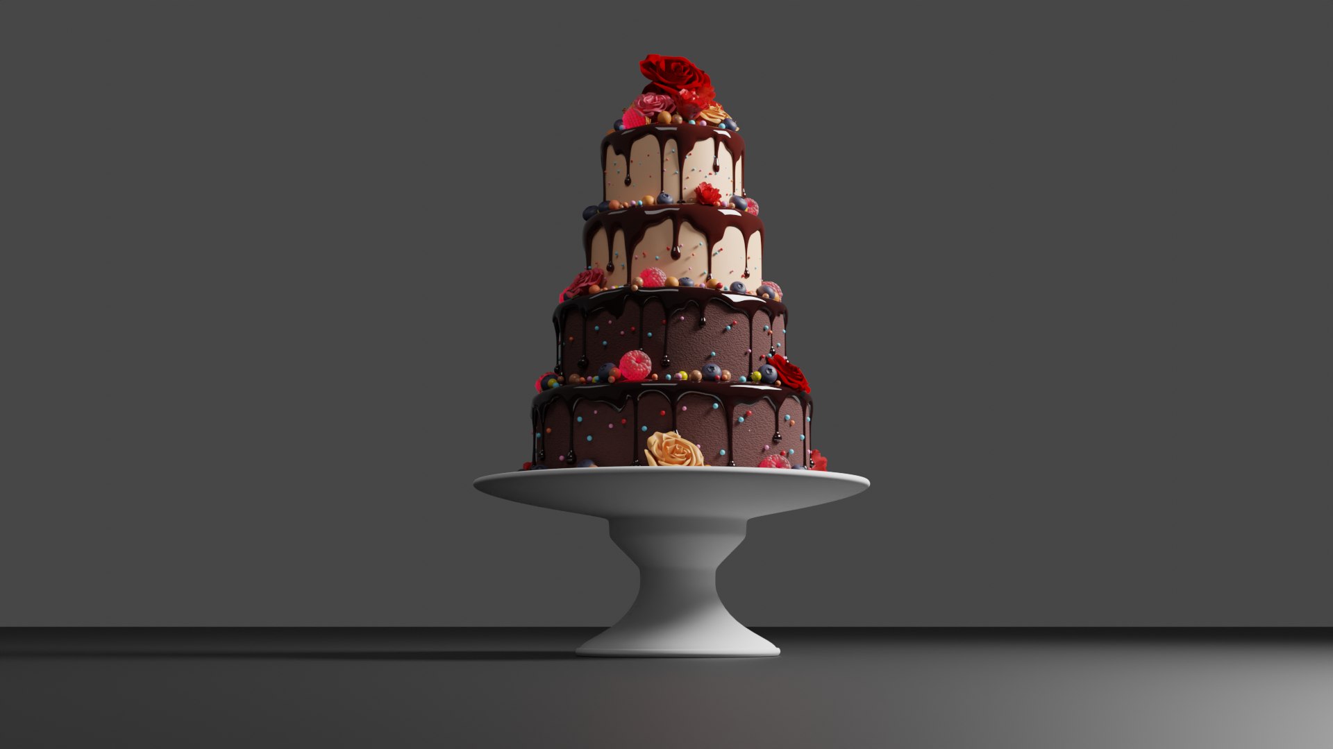 3D Model Wedding Cake 3D Model - TurboSquid 2323959