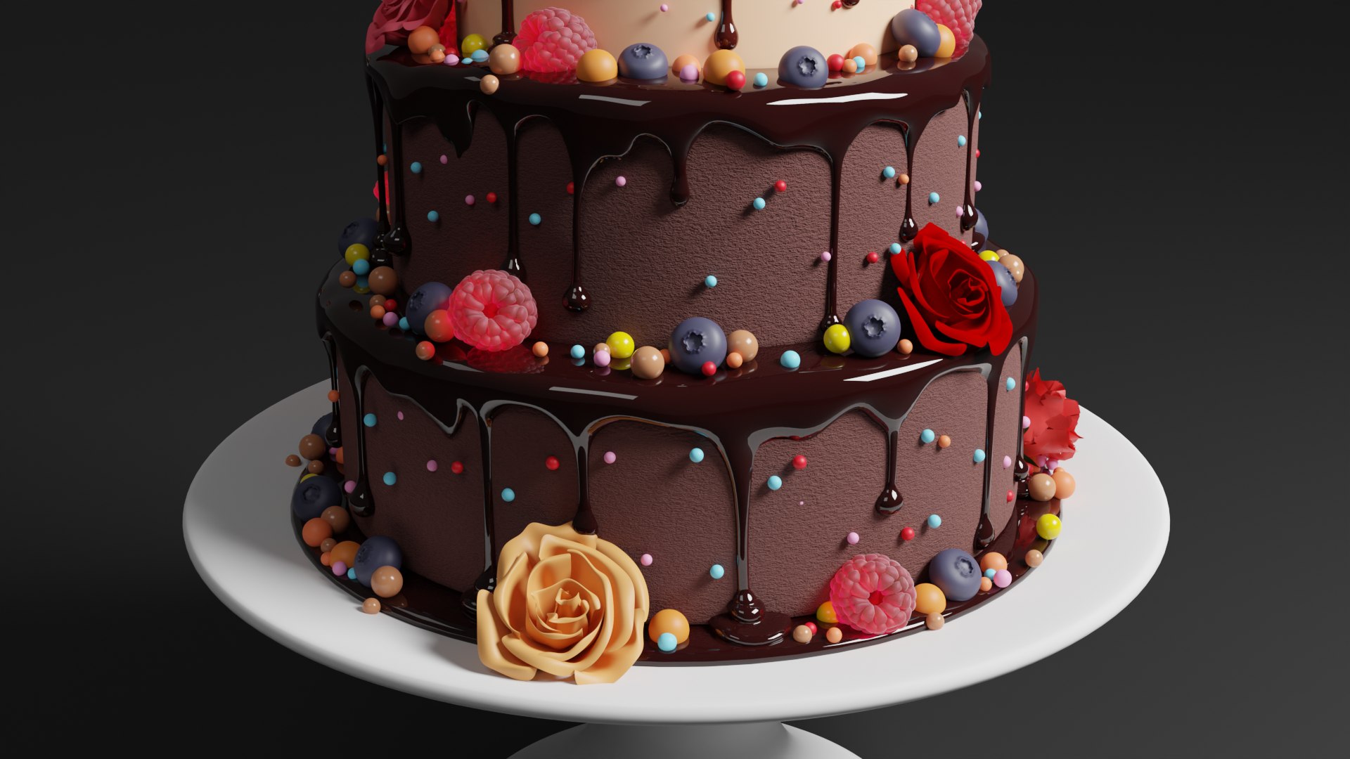 3D Model Wedding Cake 3D Model - TurboSquid 2323959