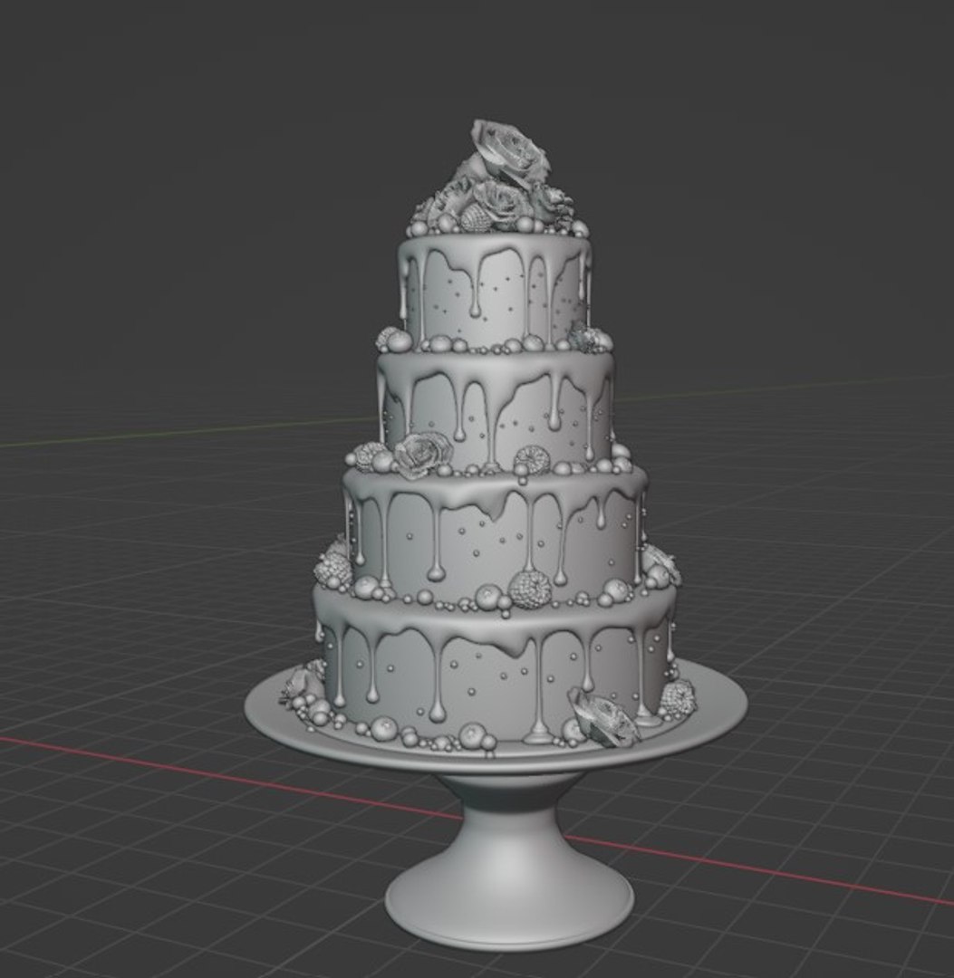 3D Model Wedding Cake 3D Model - TurboSquid 2323959