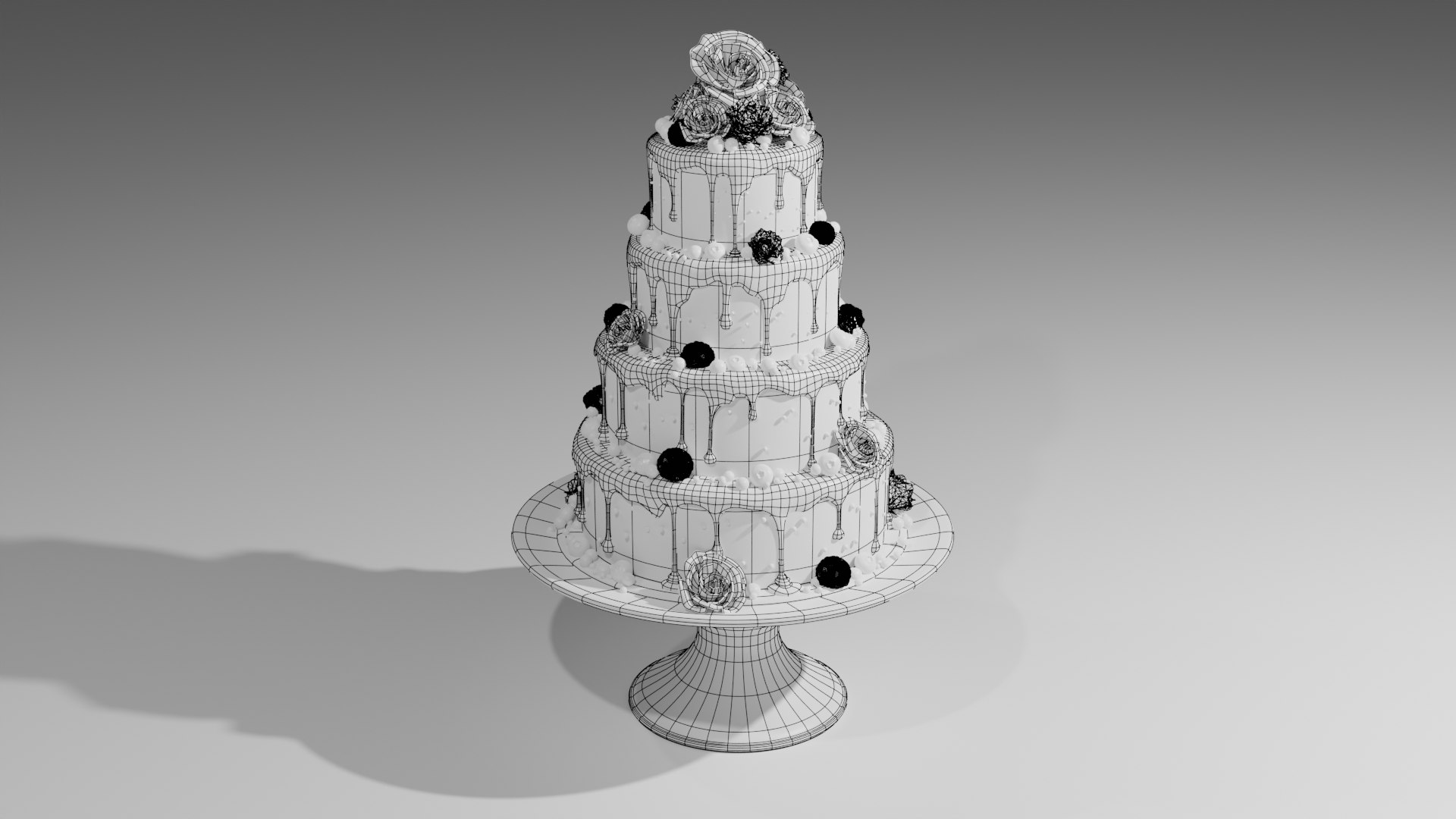 3D Model Wedding Cake 3D Model - TurboSquid 2323959