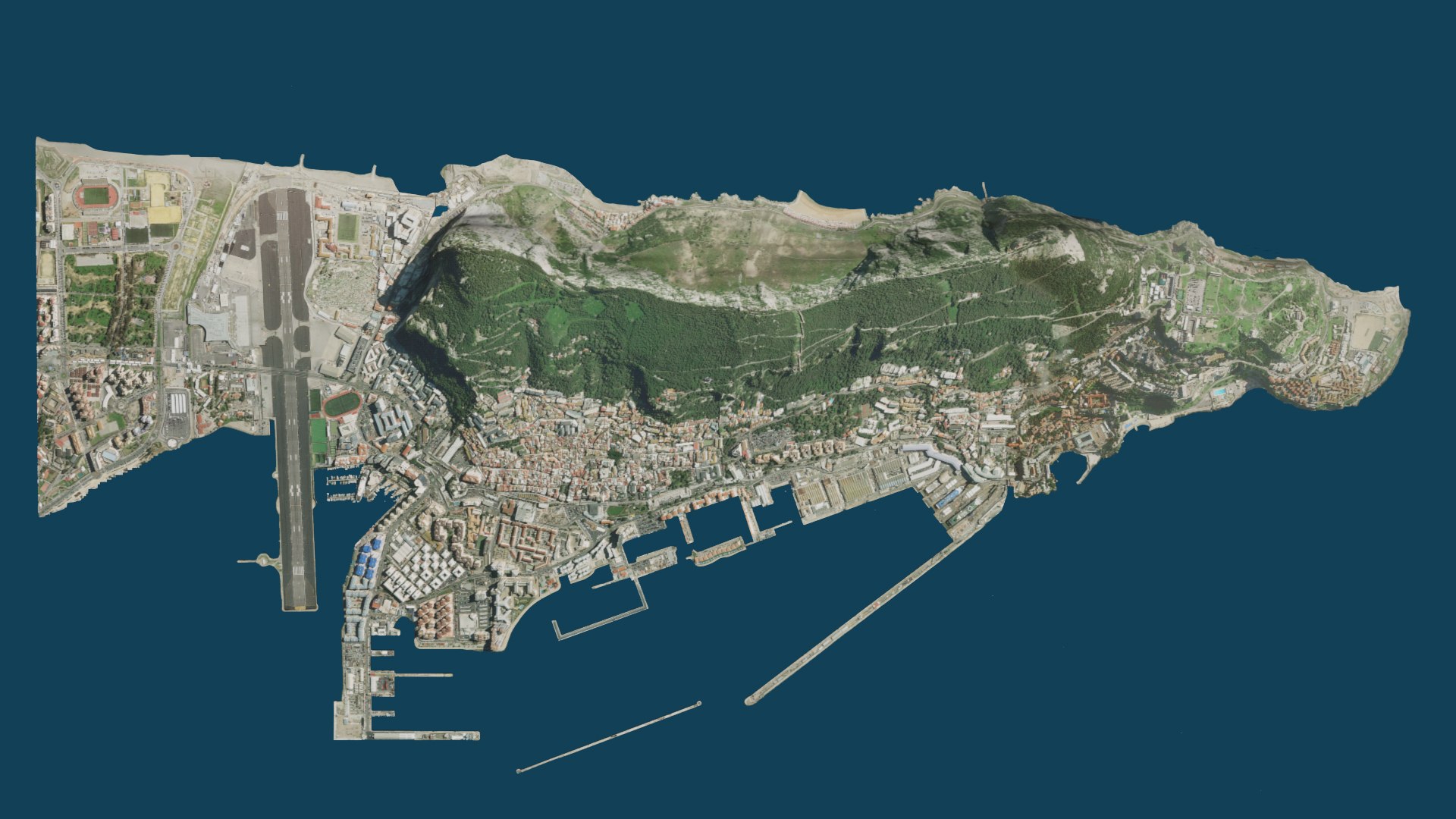 3D model simple gibraltar terrain - TurboSquid 1309670